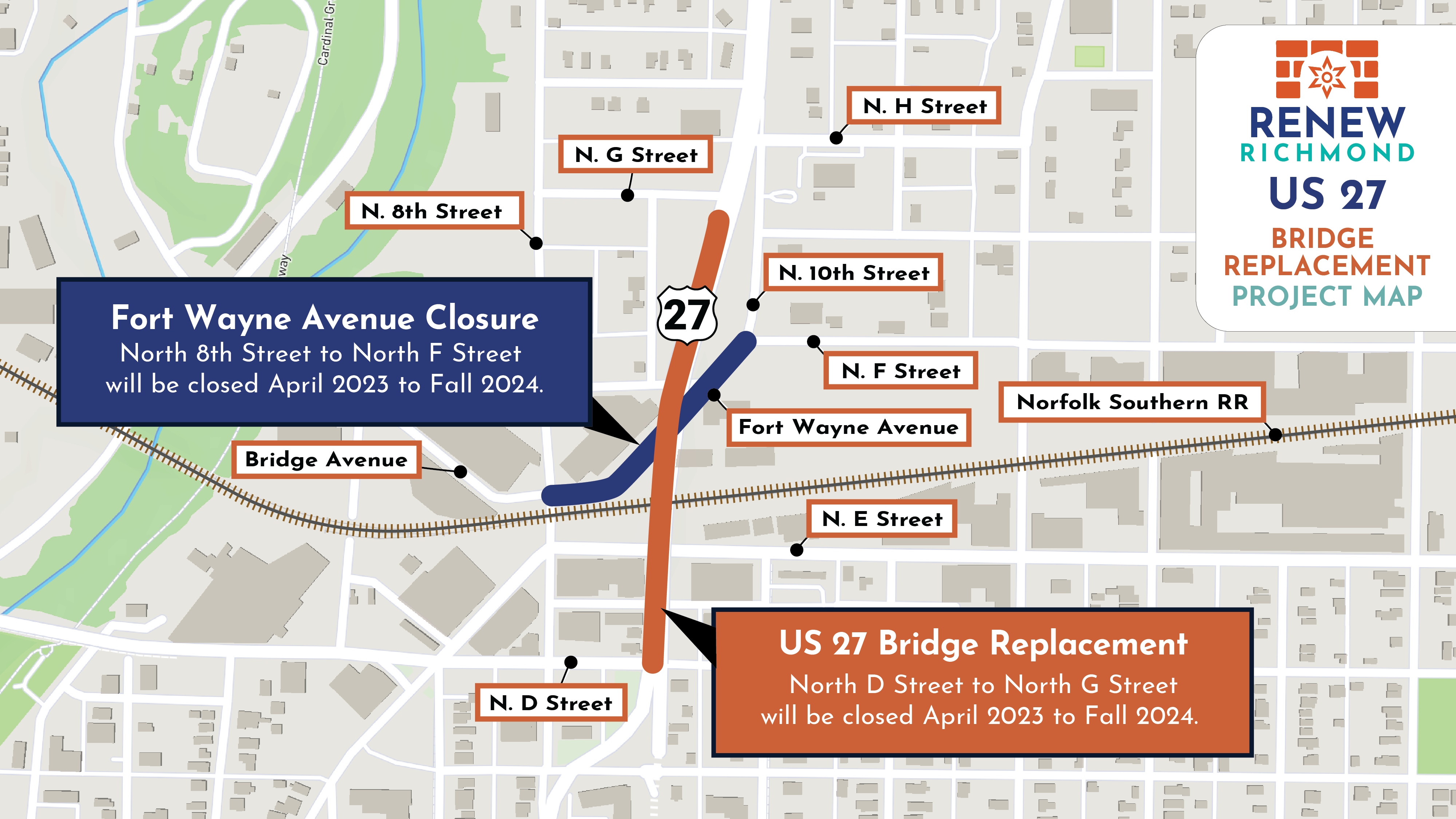 US 27 Bridge Replacement Project Detours | City of Richmond